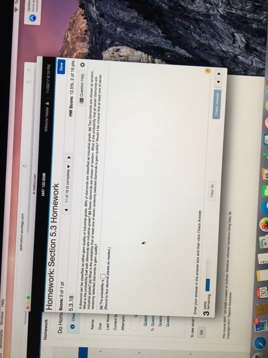 Solved Homework Section 5 3 Homework Do Score 0 Of 1 Pt