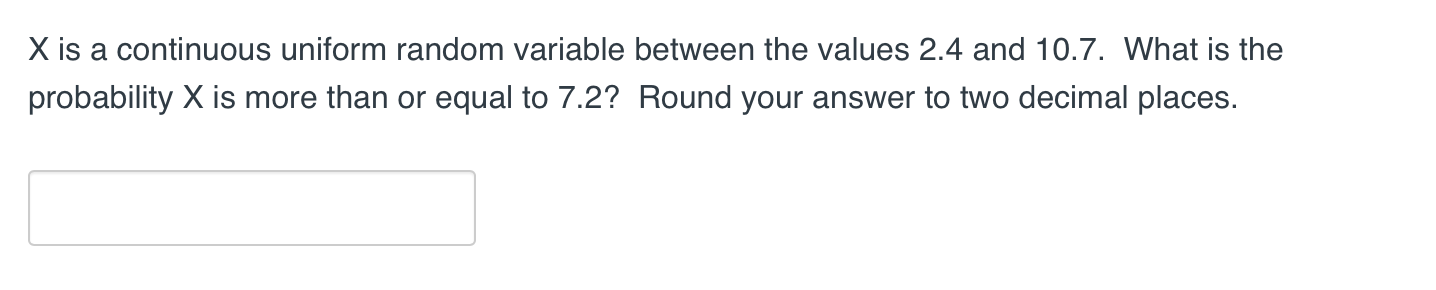 Solved X is a continuous uniform random variable between the | Chegg.com