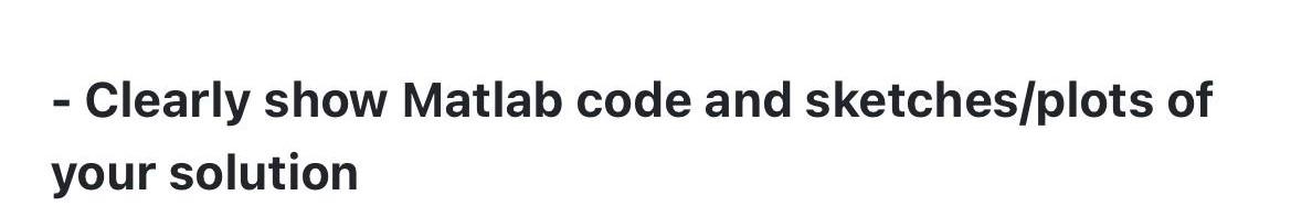 - Clearly show Matlab code and sketches/plots of your | Chegg.com