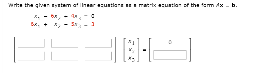Solved Write the given system of linear equations as a | Chegg.com