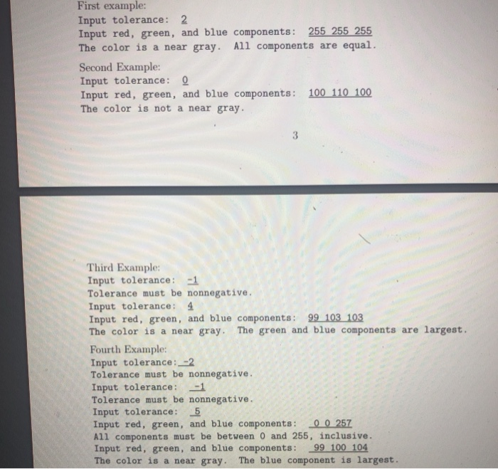 Solved Problem B: More Colors (30 points) Simple color | Chegg.com