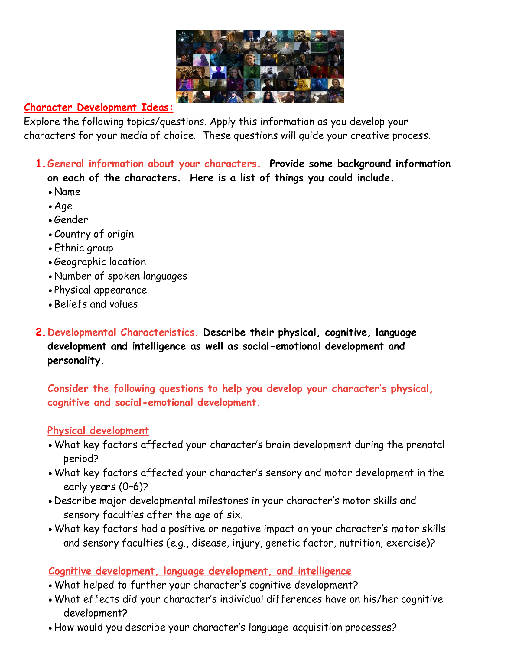 Solved Imagine you are creating some either a movie, novel, | Chegg.com