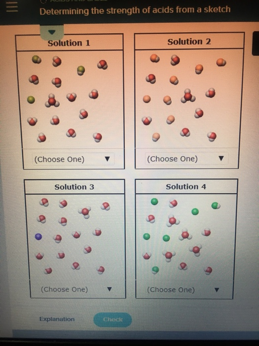 Solved Determining the strength of acids from a sketch | Chegg.com