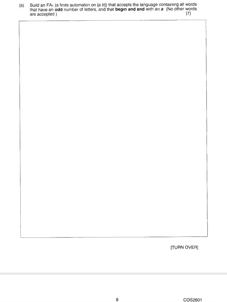 Solved (a) Let S = {ab aba baa bab} For each of the | Chegg.com