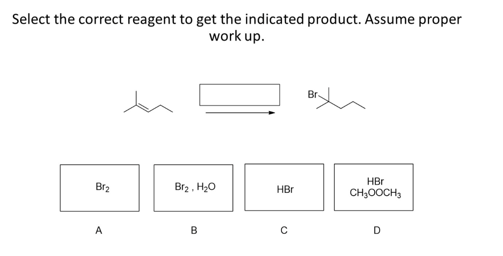 Solved Select the correct reagent to get the indicated | Chegg.com