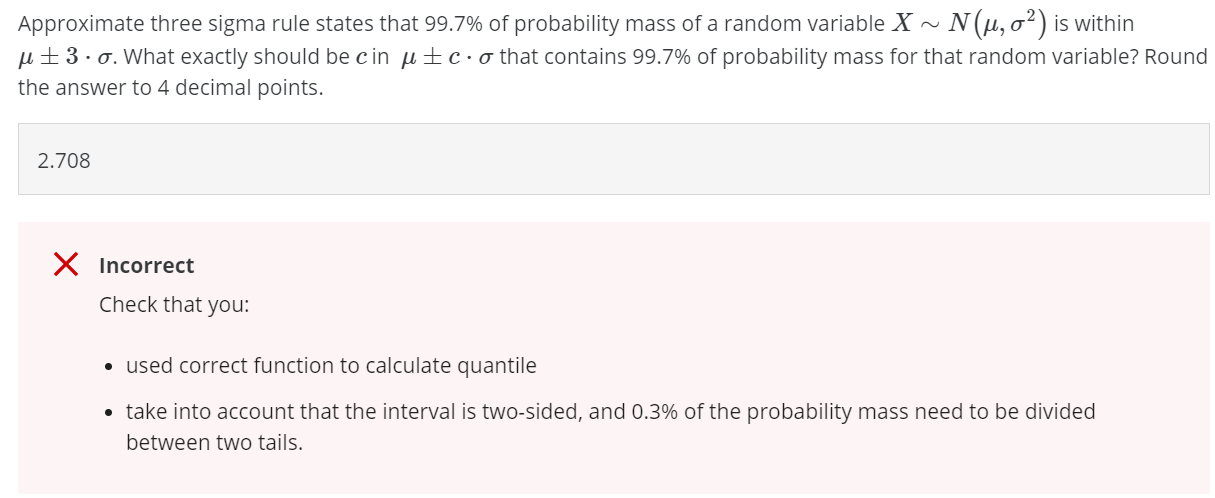 Solved Approximate three sigma rule states that 99.7% of | Chegg.com