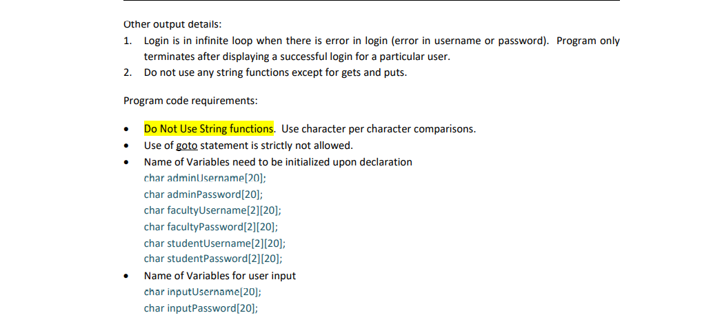 How to solve this :( Following the naming conventions | Chegg.com