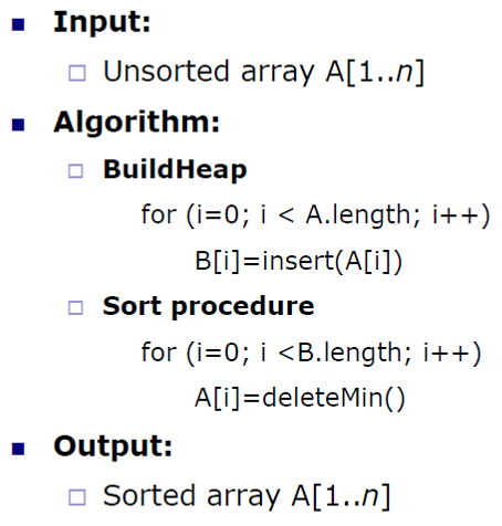 Solved Find the running time of HeapSort using the | Chegg.com