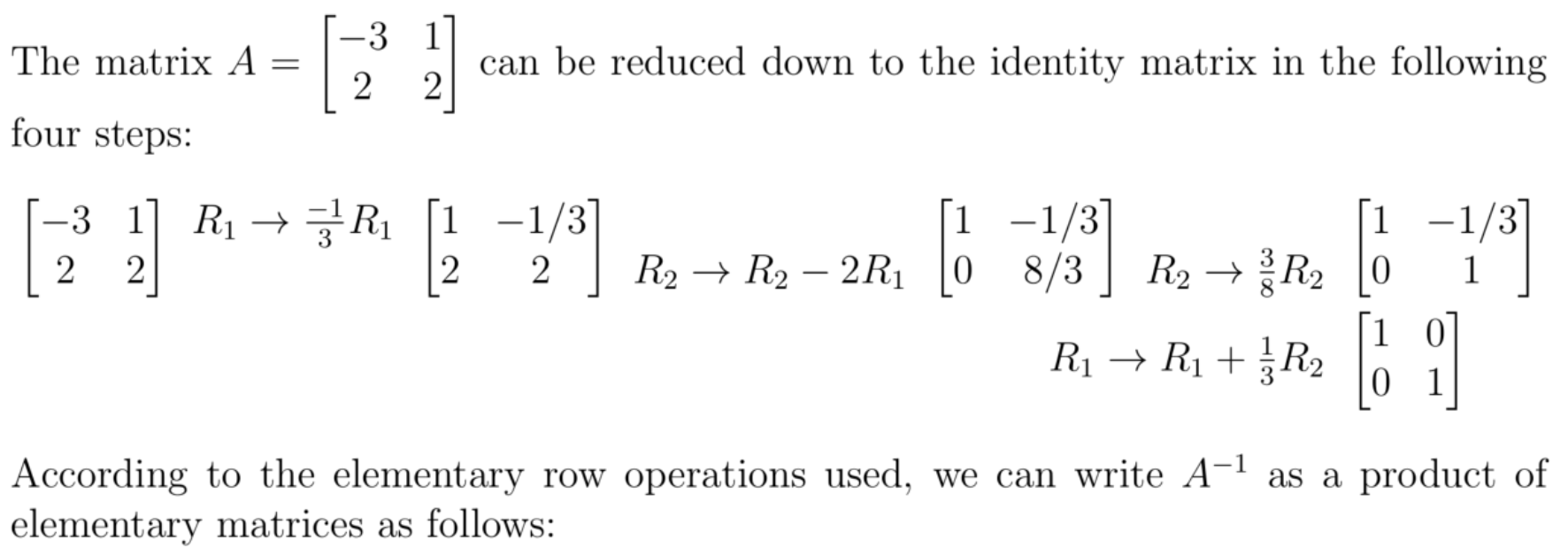 Solved 11 can be reduced down to the identity matrix in the | Chegg.com