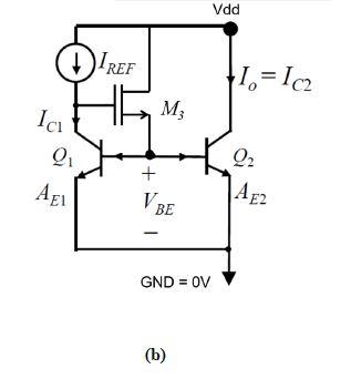 Solved 2. Figure 1(b) shows a BJT based current mirror with | Chegg.com