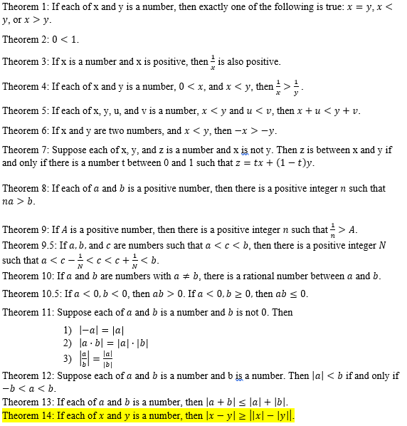 Solved Question: 1)Proof Theorem 14 using “if needed” the | Chegg.com