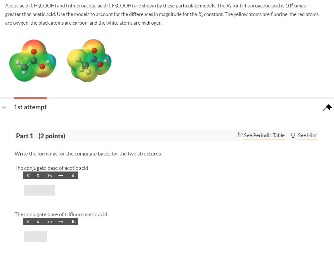 Solved Acetic acid (CH3COOH) and trifluoroacetic acid | Chegg.com