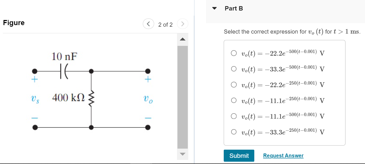 Solved The voltage waveform (Figure 1) is applied to the | Chegg.com