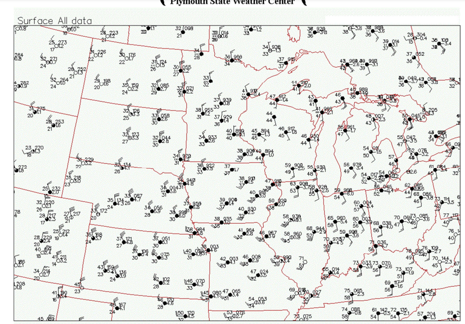 Solved Draw in isobars,isotherms,surface high/lows, and | Chegg.com