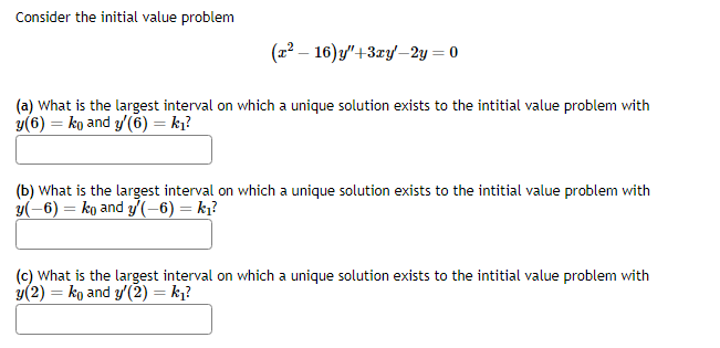 Solved Consider the initial value problem | Chegg.com
