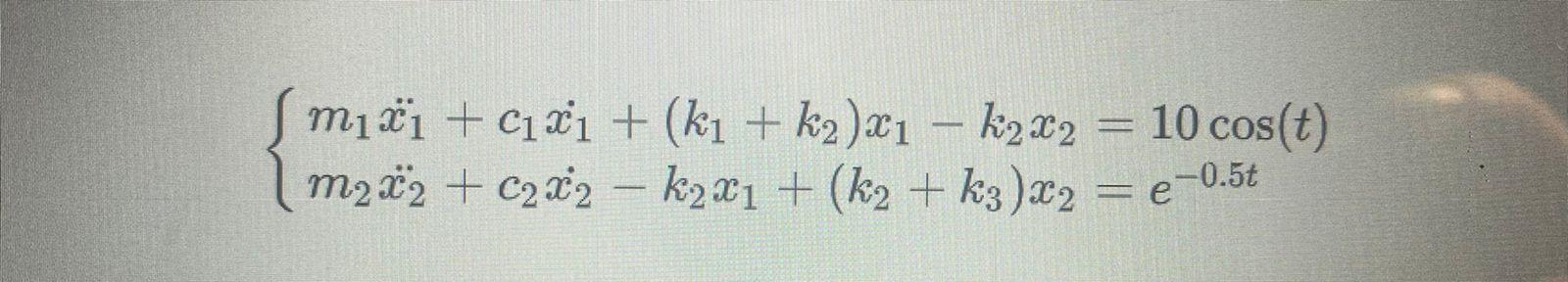 Solved MATLAB Consider the following image of this coupled | Chegg.com
