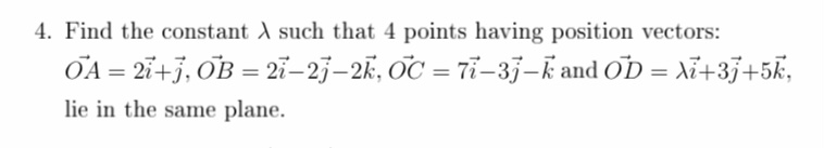 Solved 4. Find the constant λ such that 4 points having | Chegg.com