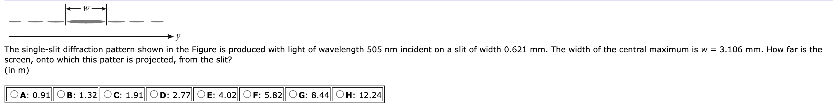 Solved screen, onto which this patter is projected, from the | Chegg.com