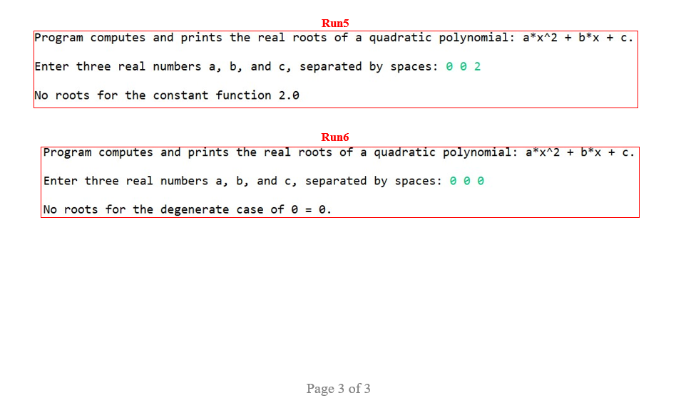 Solved CS220 - Programming Homework 05 - Quadratic Roots | Chegg.com