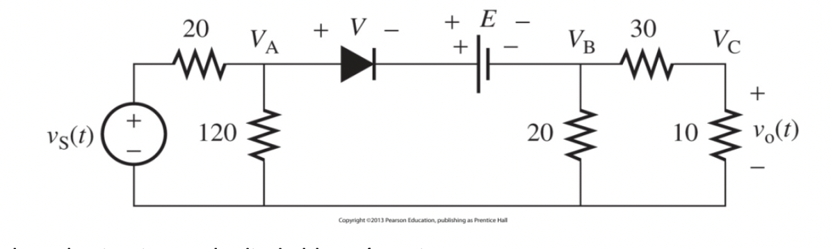 Solved Find and plot the voltage input-voltage output | Chegg.com
