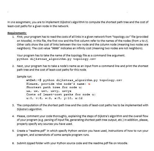 dijkstra algorithm python