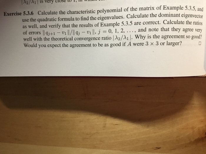 Calculate the characteristic polynomial of the matrix | Chegg.com