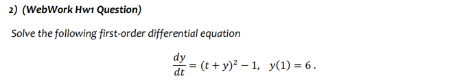 Solved solve the following differential equation | Chegg.com