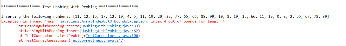 Solved looking for help with data structures Hashing With | Chegg.com