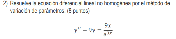 Solved Instruccions: Solve the inhomogeneous linear | Chegg.com