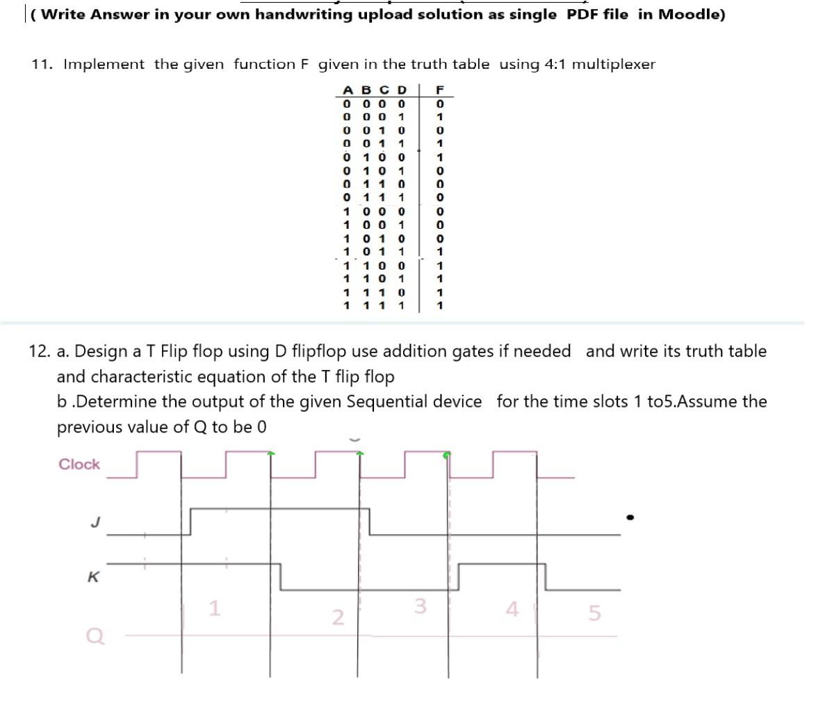 Solved |(Write Answer in your own handwriting upload | Chegg.com