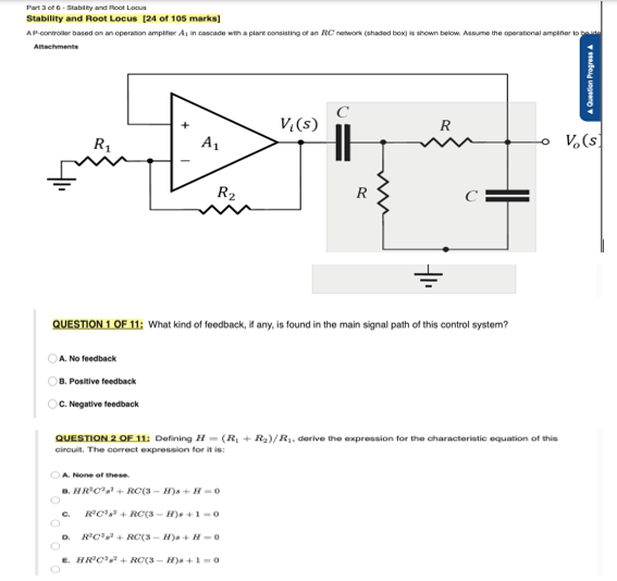 Solved Part 3 of 6 - Stabily and Moot Locua Stability and | Chegg.com