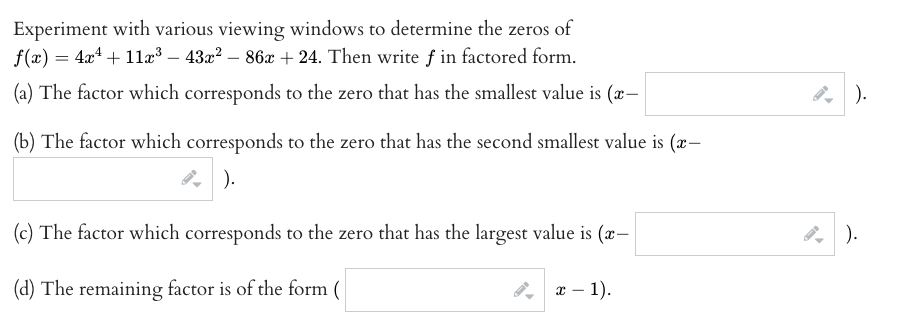 Solved Experiment with various viewing windows to determine | Chegg.com
