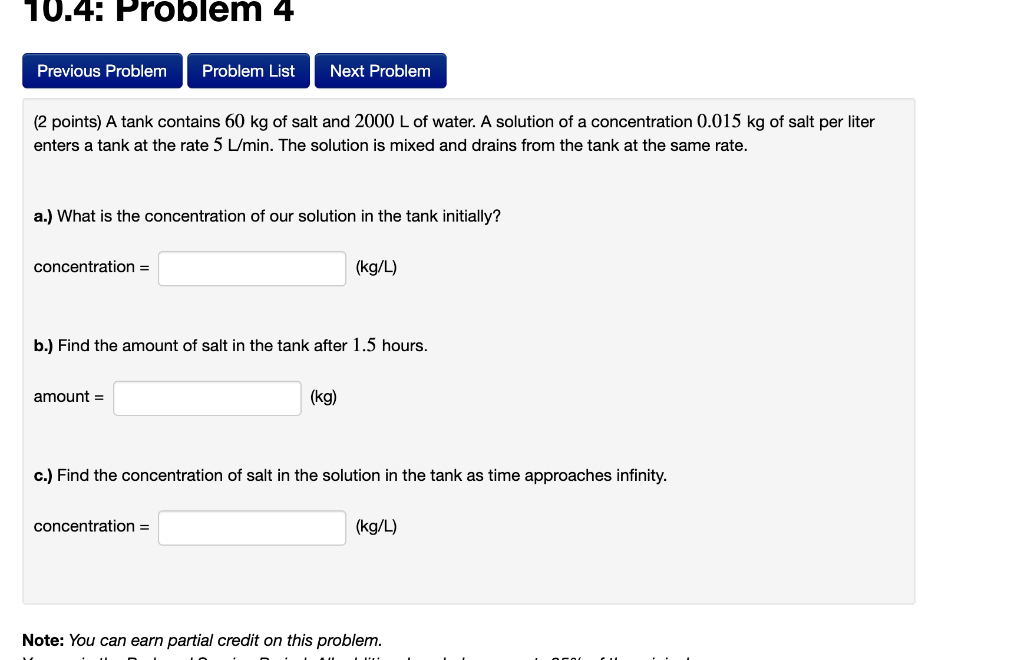 Solved 10.4: Problem 4 Previous Problem Problem ListNext | Chegg.com