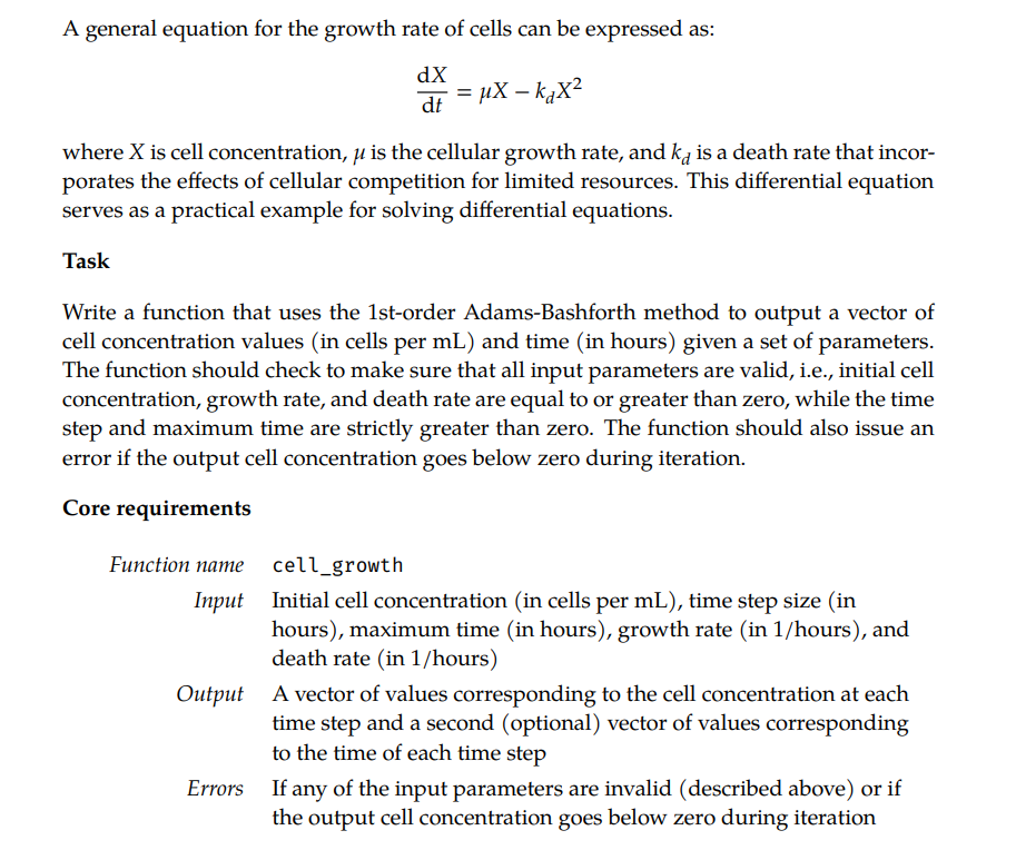 Solved A general equation for the growth rate of cells can | Chegg.com
