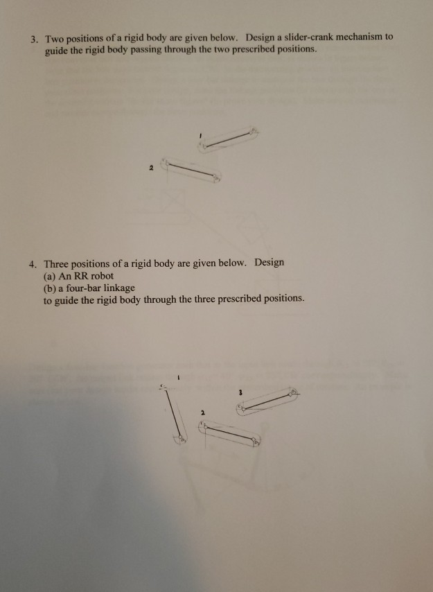 Solved 3. Two positions of a rigid body are given below. | Chegg.com