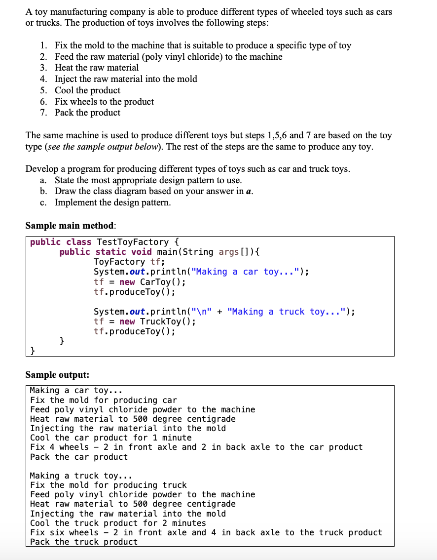 Solved A toy manufacturing company is able to produce | Chegg.com