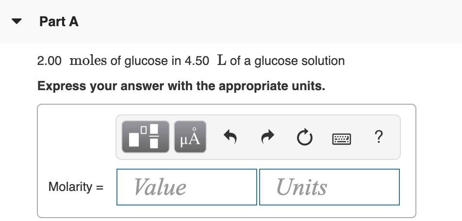 Solved Calculate the molarity of each of the following. | Chegg.com