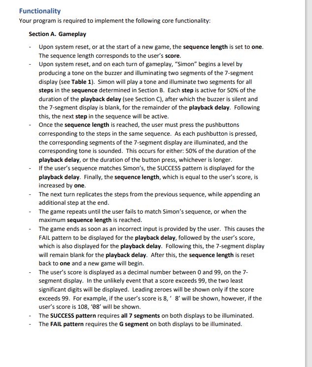 Solved FunctionalityYour program is required to implement | Chegg.com