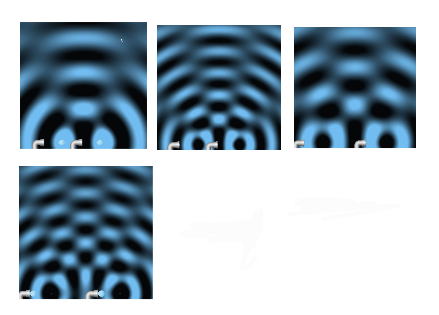 Solved Given this simulation of a ripple tank, calculate the | Chegg.com
