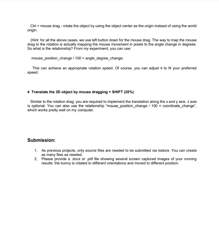 Solved Assignment Instructions For this project, you will | Chegg.com