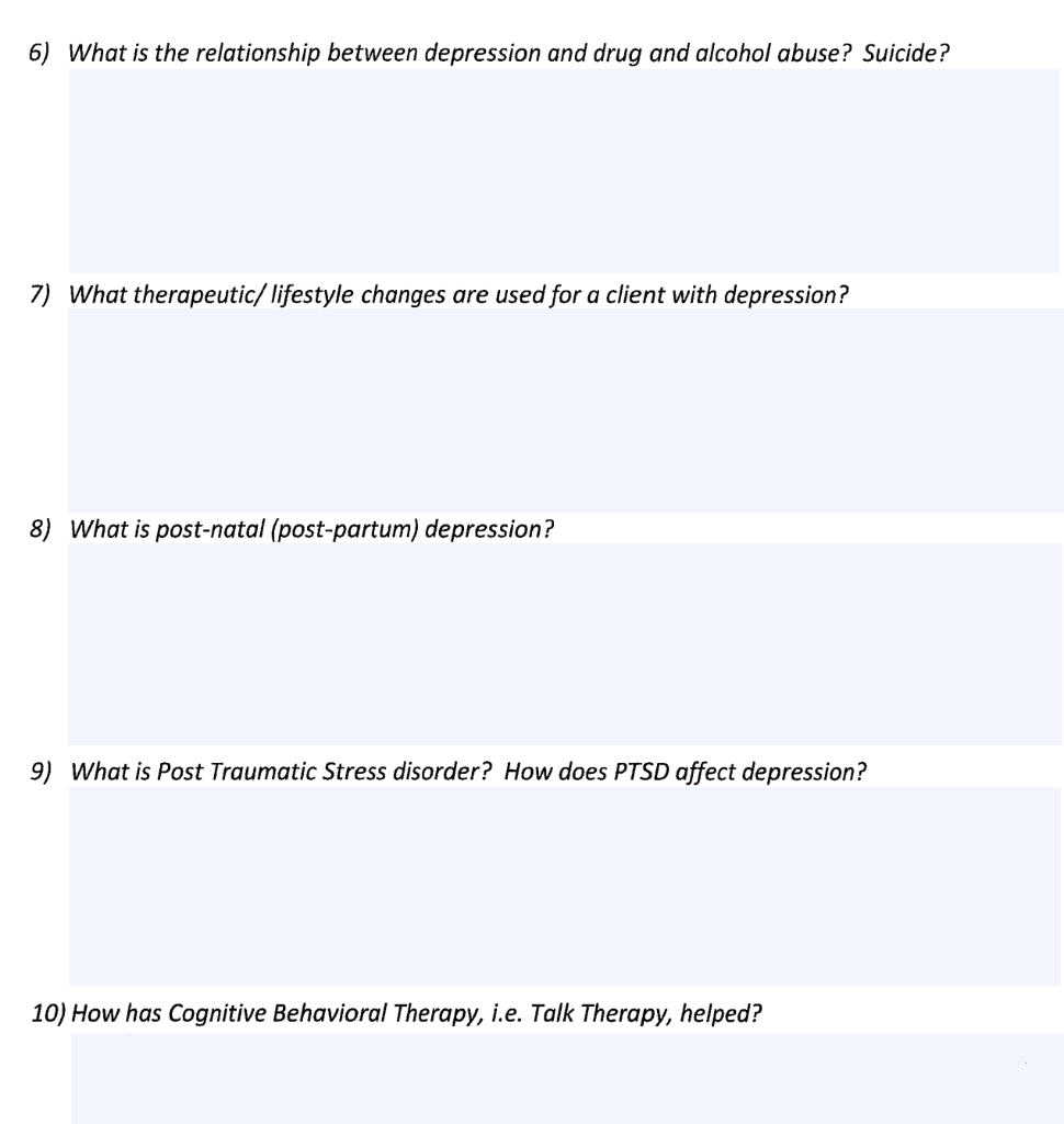 Solved 5) What is the relationship between depression and | Chegg.com