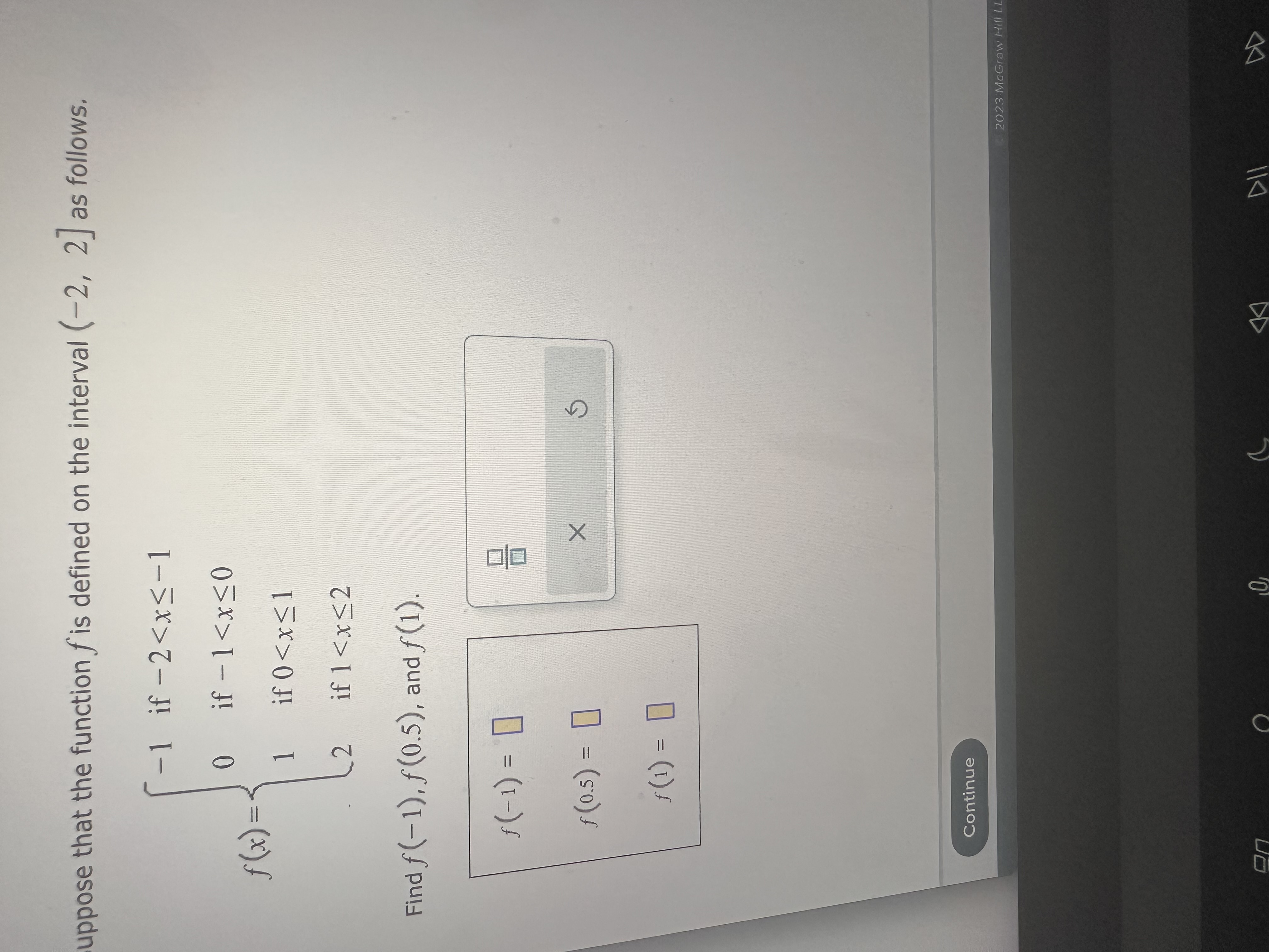 Solved uppose that the function \\( f \\) is defined on the | Chegg.com