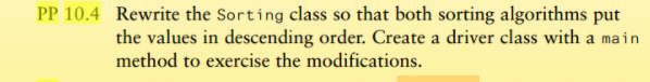 Solved In Main Driver Class Create A Randomly Ordered Array 4965