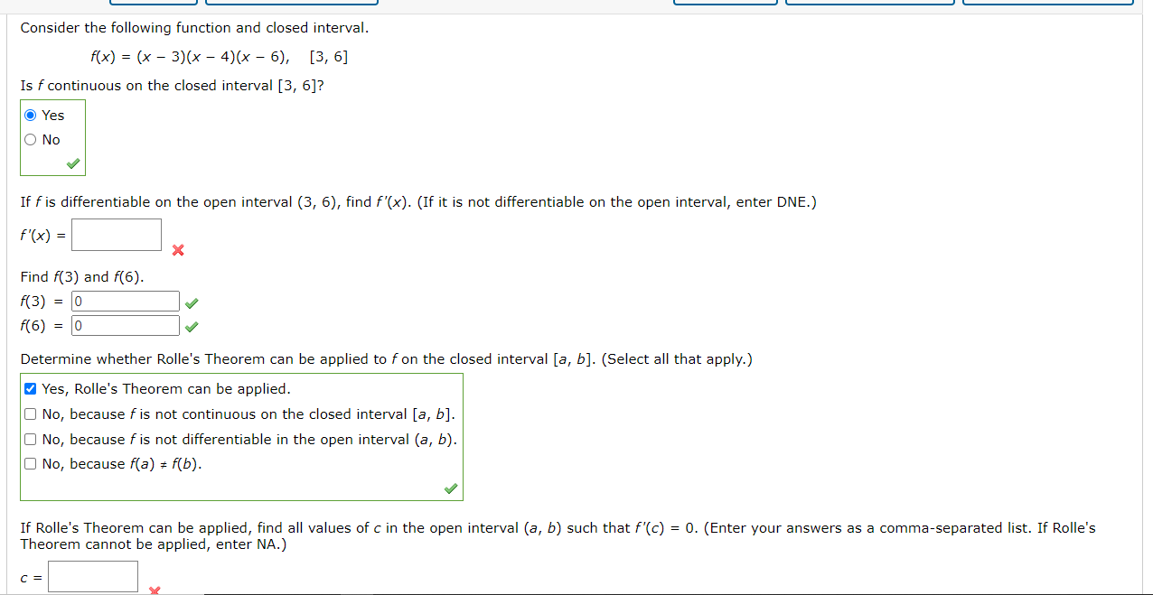 Solved Consider the following function and closed interval. | Chegg.com