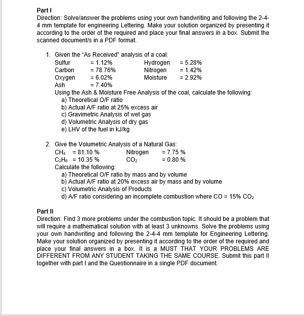 Solved Part 1 Direction: Solve/answer the problems using | Chegg.com