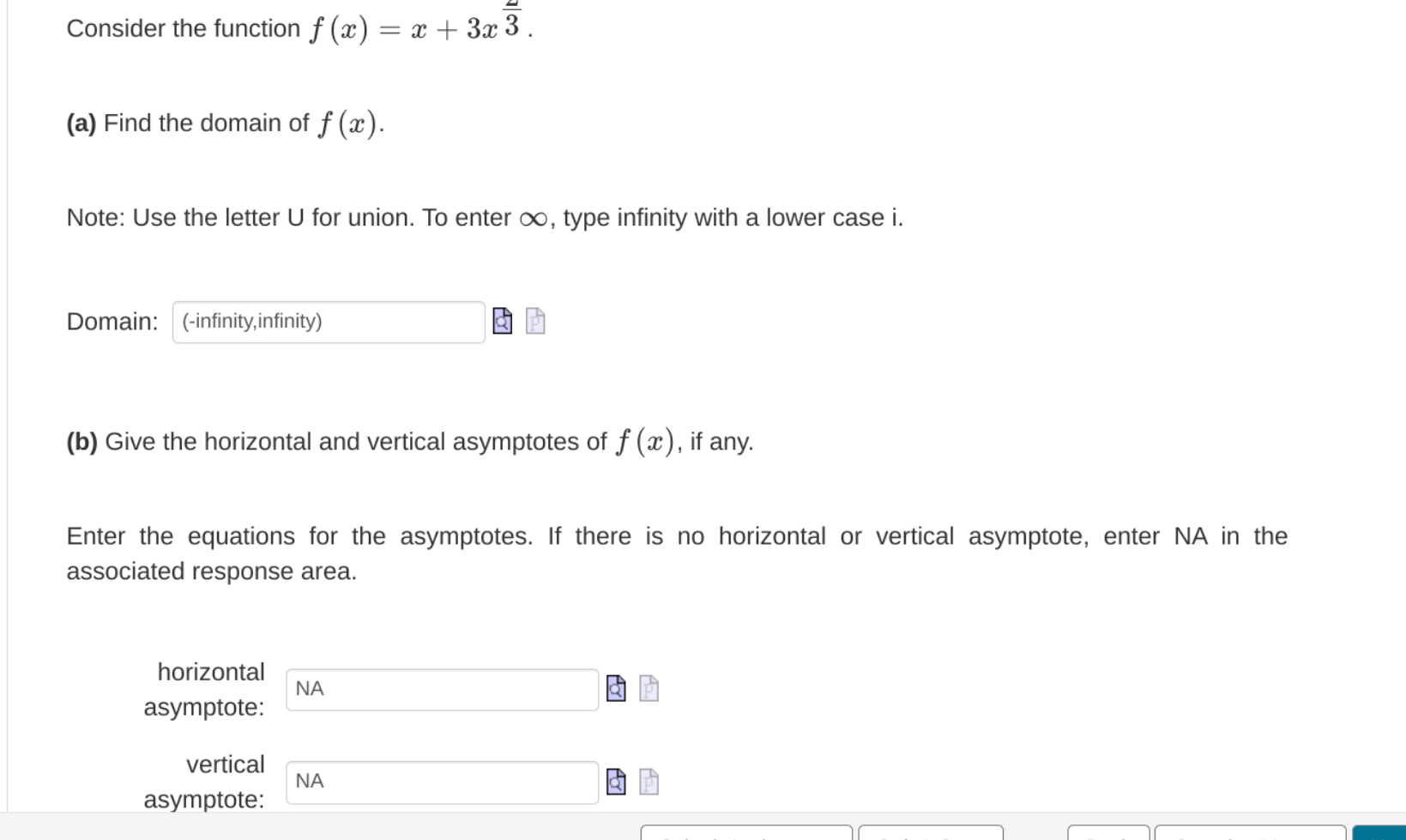 Solved Consider the function f(x)=x+3x^2/3.(a) ﻿Find the | Chegg.com