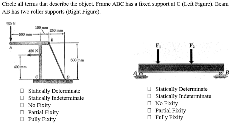 Solved Circle all terms that describe the object. Frame ABC | Chegg.com