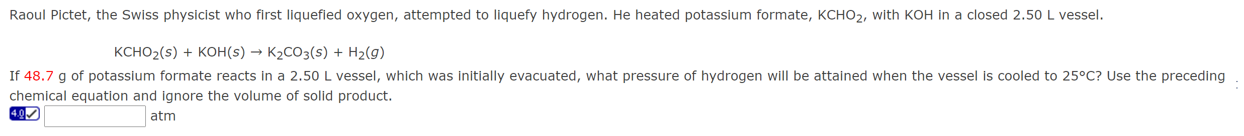 Solved Raoul Pictet, the Swiss physicist who first liquefied | Chegg.com