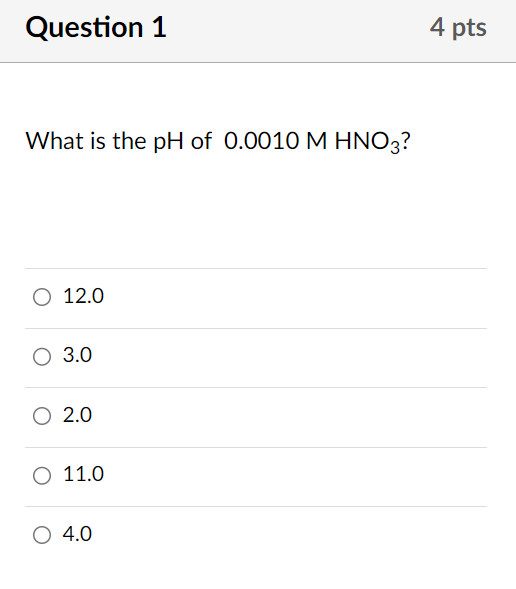 Solved Question 1What is the pH of | Chegg.com