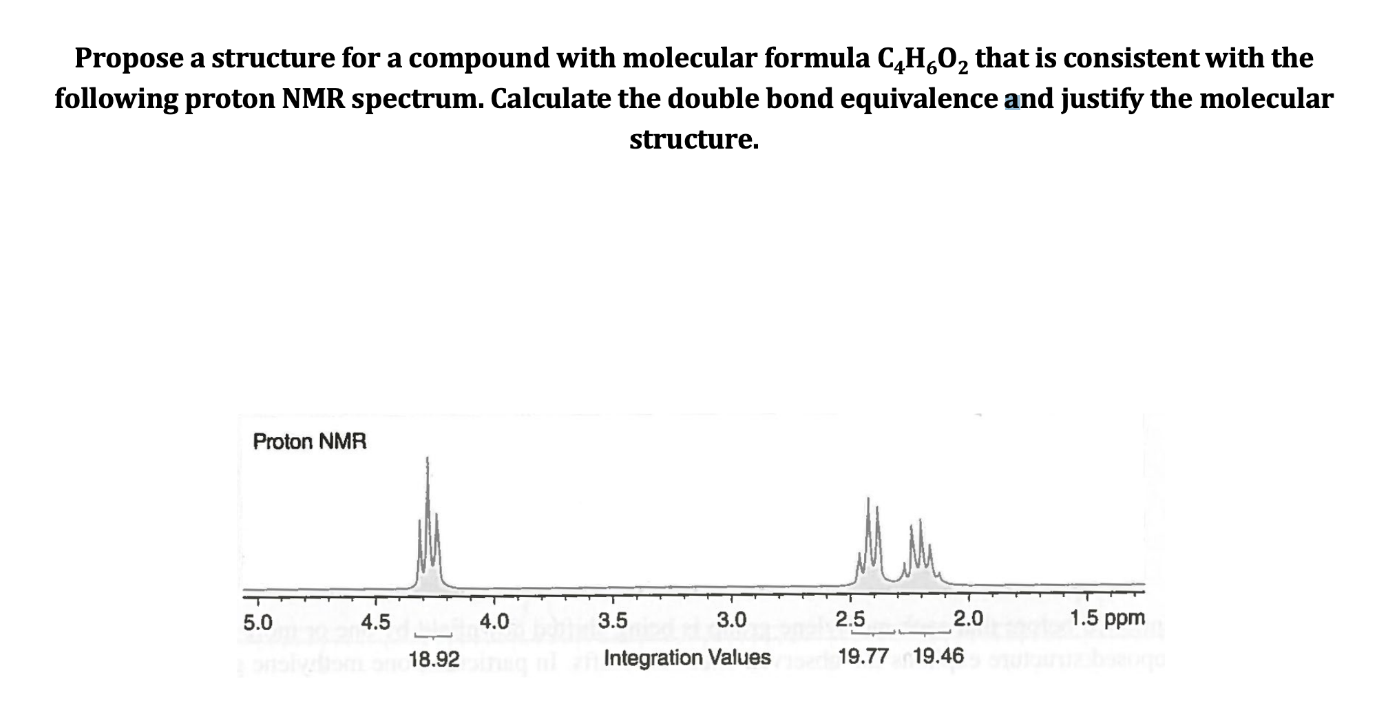 Solved Propose a structure for a compound with molecular | Chegg.com
